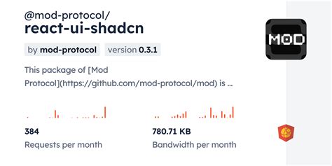 Mod Protocol React Ui Shadcn Cdn By Jsdelivr A Cdn For Npm And Github