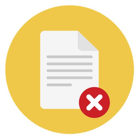Delete Documents File Remove Icon