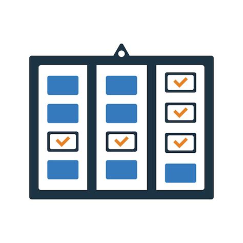 Premium Vector Agile Board Scrum Icon Simple Editable Vector Graphics