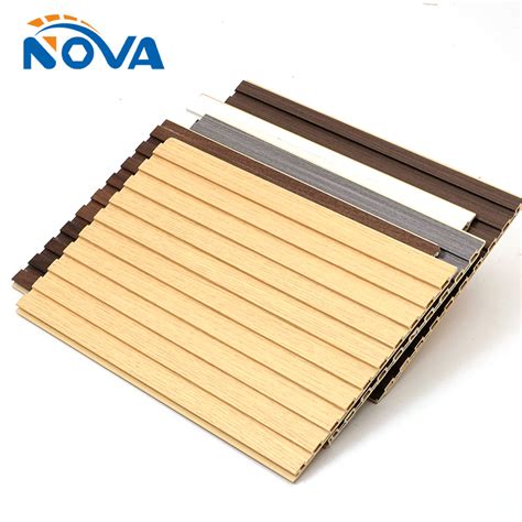 WPC Slats Seamless Carbon Board Wall Wood Plastic Composite Panel For Hotel WPC Panel And WPC