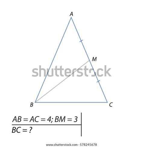 Find Base Isosceles Triangle Stock Vector Royalty Free 578245678 Shutterstock