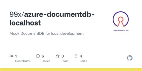 Github 99xazure Documentdb Localhost Mock Documentdb For Local