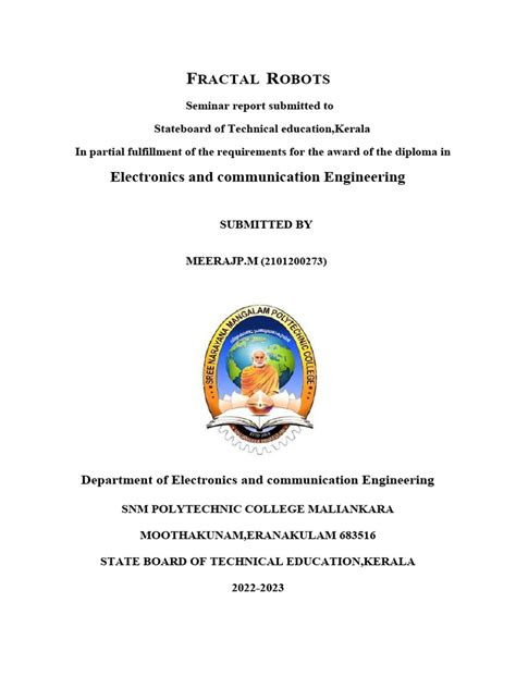 Fractal Robots Pdf Robot Robotics