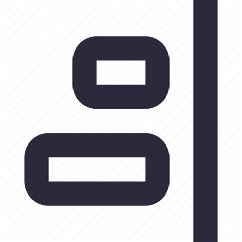 Align Right Alignment Formatting Sorting Text Style Icon