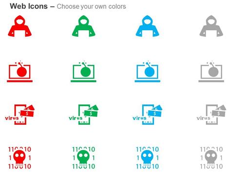 Virus Protection Money Protection Binary Coding Ppt Icons Graphics