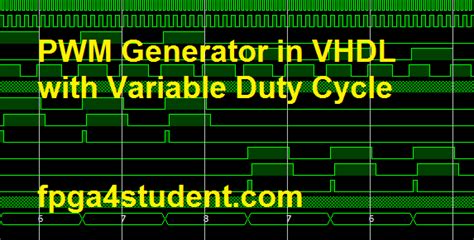 Pwm Generator In Vhdl With Variable Duty Cycle Artofit