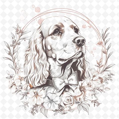 Cocker Dessin Original Psd Modèles Psd Gratuits De Haute Qualité à