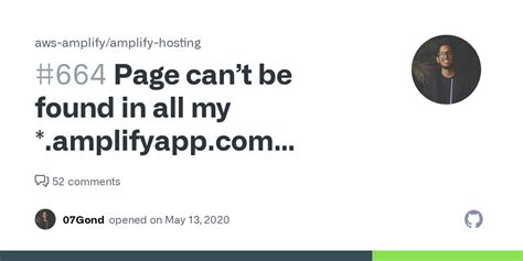 Page Cant Be Found In All My Amplifyapp Pages Issue Aws Amplify Amplify Hosting