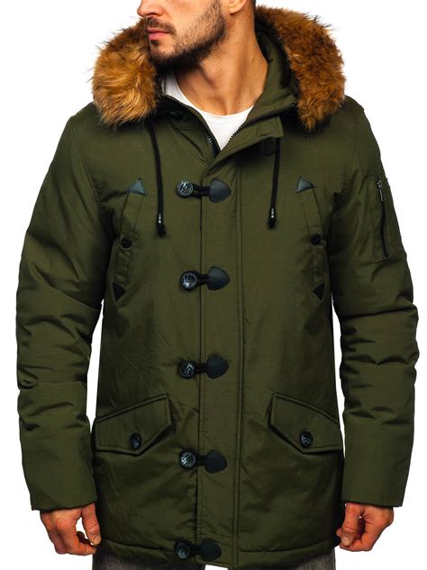 Chaqueta De Invierno Parka Para Hombre Verde Bolf 1888 Verde