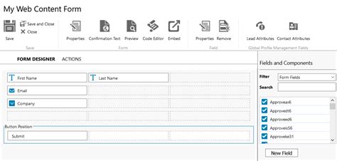 Create A Form With The Form Builder Clickdimensions Support