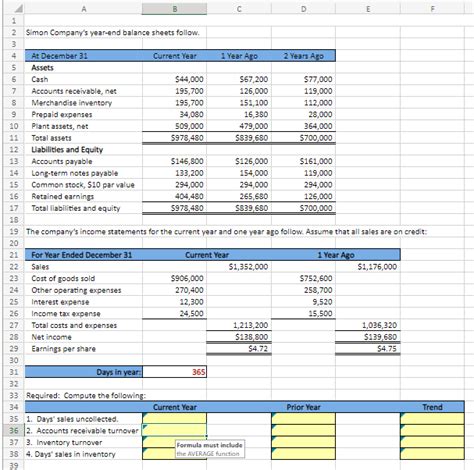 Solved Can You Give The Answers In The Excel Formual And Use Chegg