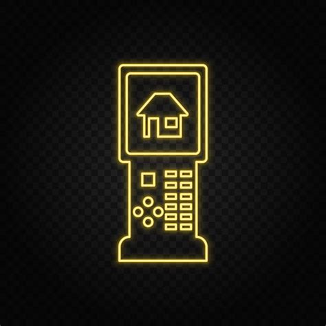 Premium Vector Secure Folder Neon Icon Web Development Vector Icon