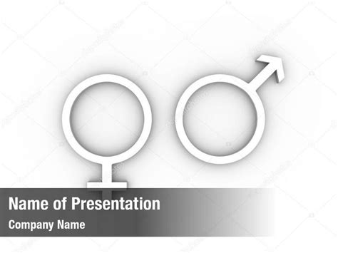 Gender Sign PowerPoint Template Gender Sign PowerPoint Background