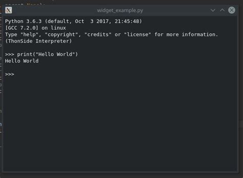 GitHub Col One Thonside Python Interpreter Embeddable In A PySide2 Widget