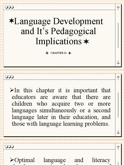 language development and it s pedagogical implications pdf language