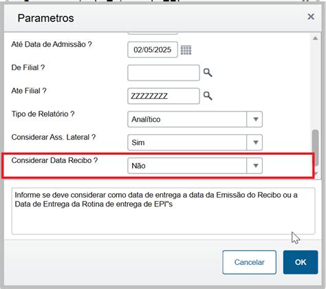 Rh Linha Protheus Mdt Ao Gerar O Relatório Recibo De Entrega De