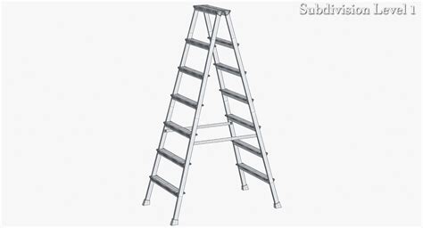 Ladder 3d Model 29 3ds Fbx Obj Max Free3d
