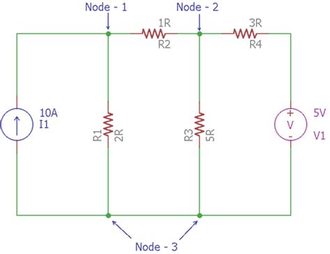 Nodal Voltage Analysis How To Use It In A Circuit Network