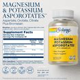 Solaray Magnesium And Potassium Asporotates 60 Servings
