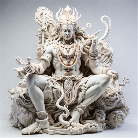Premium Photo Shiva Hindu Deity Statue In Sacred Temple India
