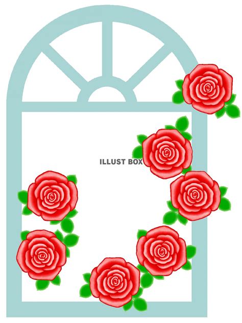 無料イラスト 薔薇の花模様壁紙画像シンプル背景素材イラスト透過png