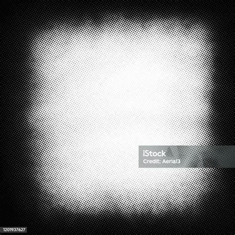 빈티지 흑백 노이즈 텍스처 비네팅에 대한 추상적 인 배경 벡터 하프톤 텍스처 오버레이 정사각형 구성에 대한 스톡 벡터 아트 및