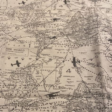 Accents World Map Curtains 3 Panels Poshmark