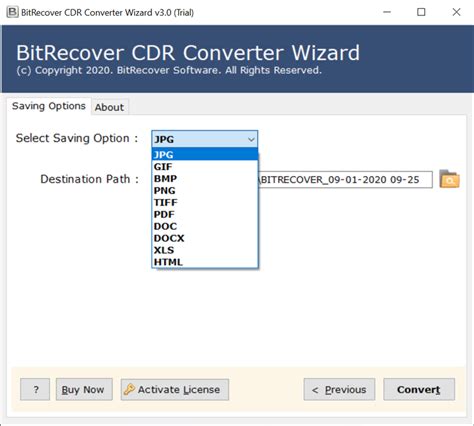 CDR Converter With Free Trial Version To Export CorelDRAW File To Multiple File Formats OneTime