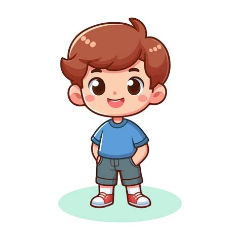 Anime Chibi Boy Wearing Cap Character Premium Ai Generated Vector