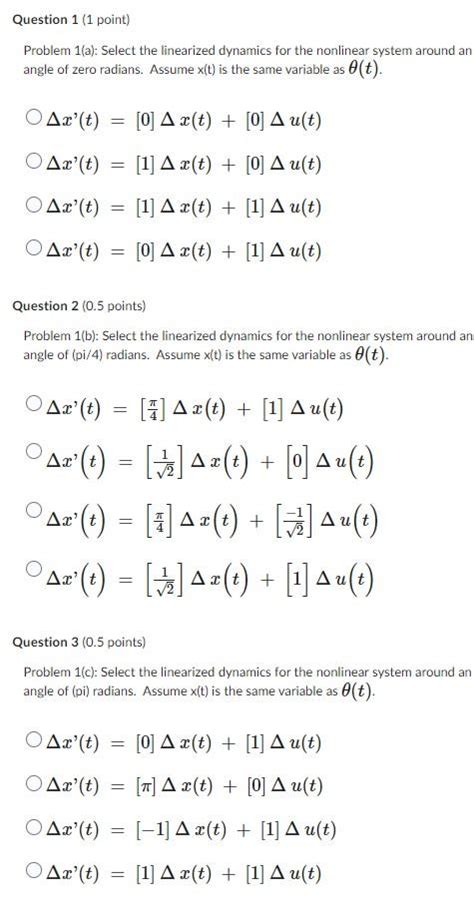 Solved 1 Suppose A System Is Governed By The Following