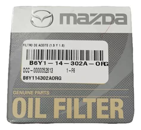 Filtro Aceite Genuino Mazda 2 2008 14 Mazda 3 2003 14 Cuotas Sin