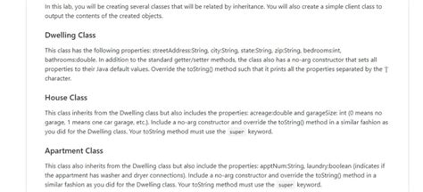 solved in this lab you will be creating several classes