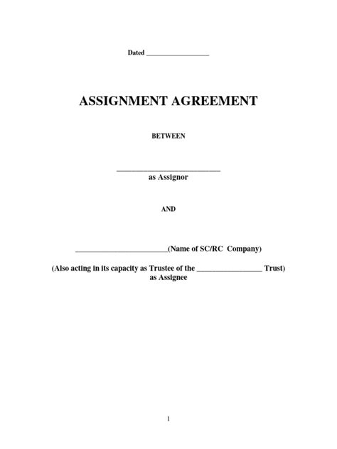 Assignment Agreement As Assignor Pdf Assignment Law Security Interest