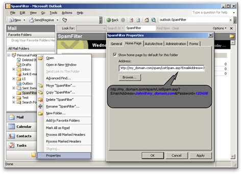 Outlook Configuration Step 2 LogSat Software