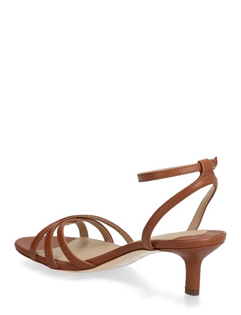Lauren Ralph Lauren Nappa Leather Kendyl Kttn Sn Hes Lauren Tan Brun