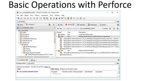 Basic Operations With Perforce Youtube