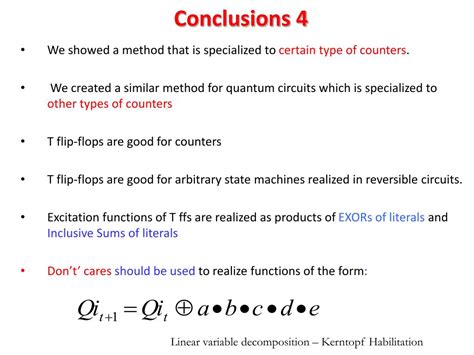 Ppt Synthesis Of Reversible Synchronous Counters Powerpoint