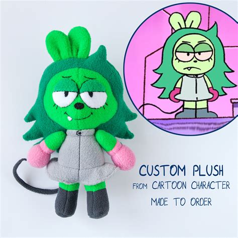 Plushie From Author Character Commission Toy From Book Cartoon Etsy