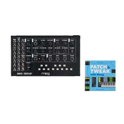 Moog Mavis Semi Modular Analog Synthesizer And Patch And Tweak With Moog Book Bundle Keyboards