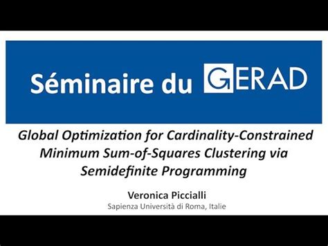 Free Video Global Optimization For Cardinality Constrained Minimum Sum