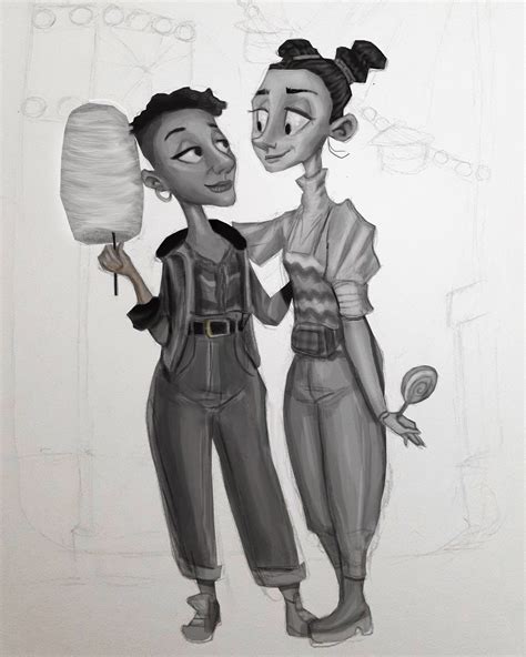 Ilustração digital Ola and lily sex education on Behance