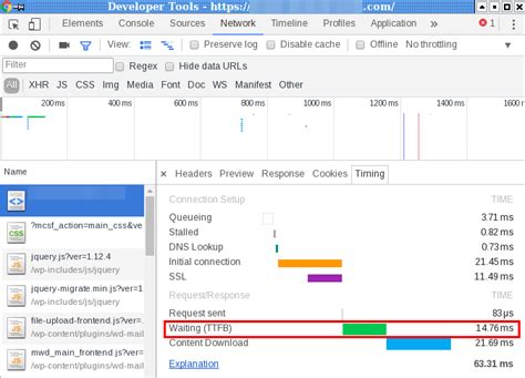 Time To First Byte Ttfb Test Results Meaning Inmotion Hosting