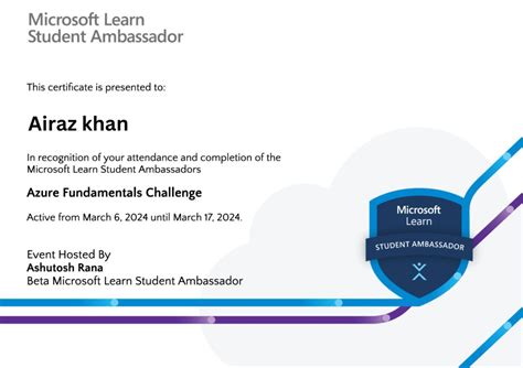 Airaz K On Linkedin Today I Earned My Microsoft Azure Fundamentals