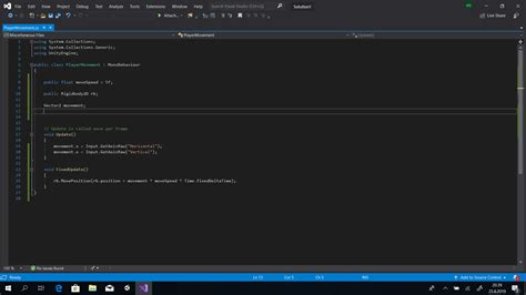 I Tried Following Brackeys Top Down Movement Tutorial And It Does Not Seem To Be Working For
