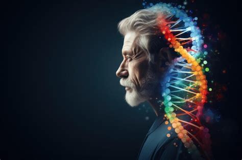 Premium Ai Image Dna Structure Chains Healthy Modification Youth And Immortality Generative Ai