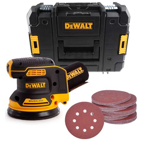 Dewalt Dcw210n Cordless Brushless 18v Xr Orbital Sander 125mm Tstak