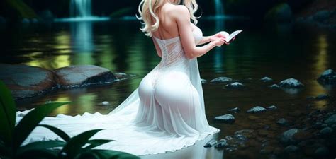 Premium AI Image Girl In The Forest
