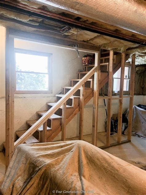 Finish Basement Stairs Entrance Ideas Our Basement Stair Ideas