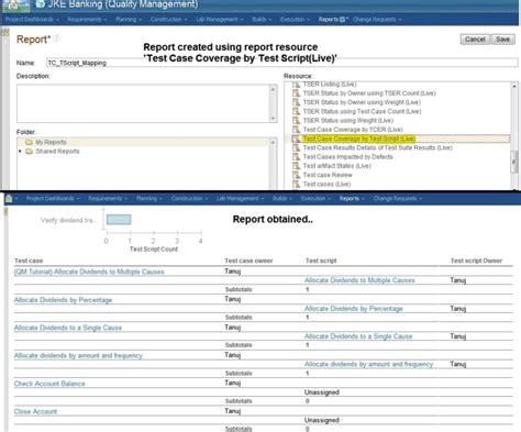 how to get the test case tc and test script ts mapping list in