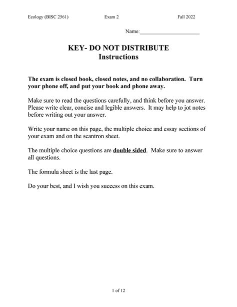 Exam 2 Key Tagged 2nd Course Exam Solutions Name
